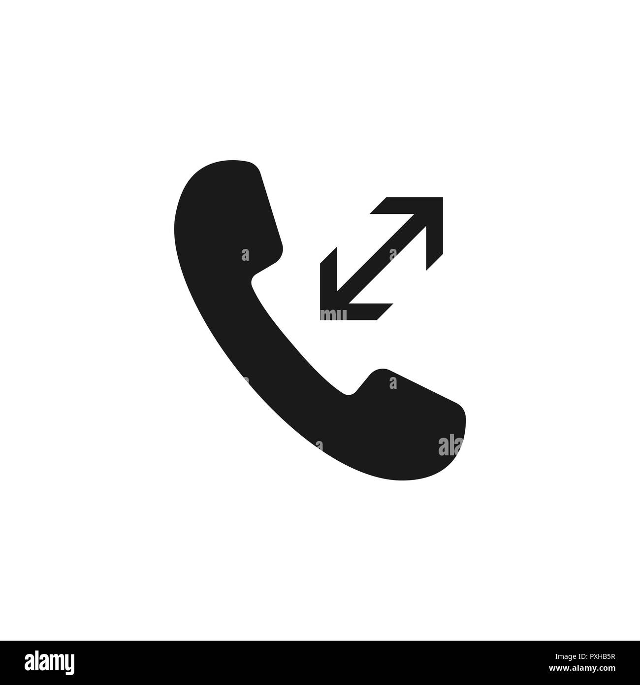Outgoing, incoming call icon. Vector illustration Flat Stock Vector ...