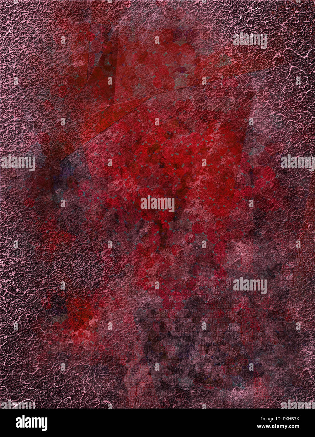 Mystery pattern in red colors Stock Photo - Alamy