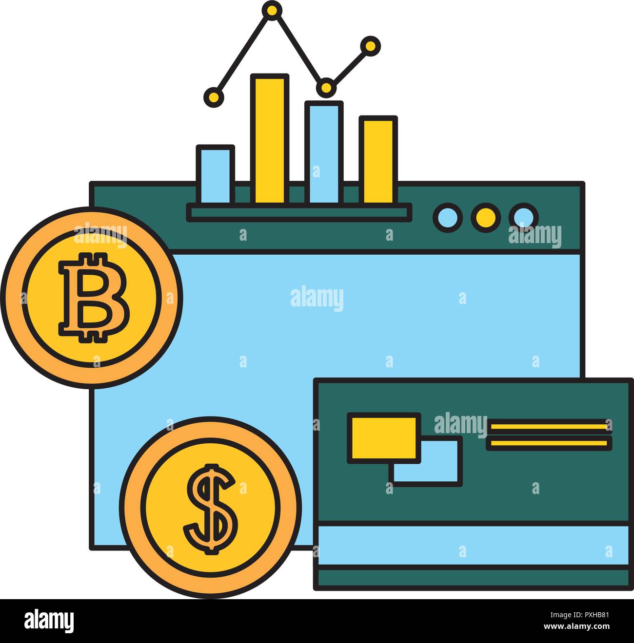 Fin tech business Stock Vector Images - Alamy