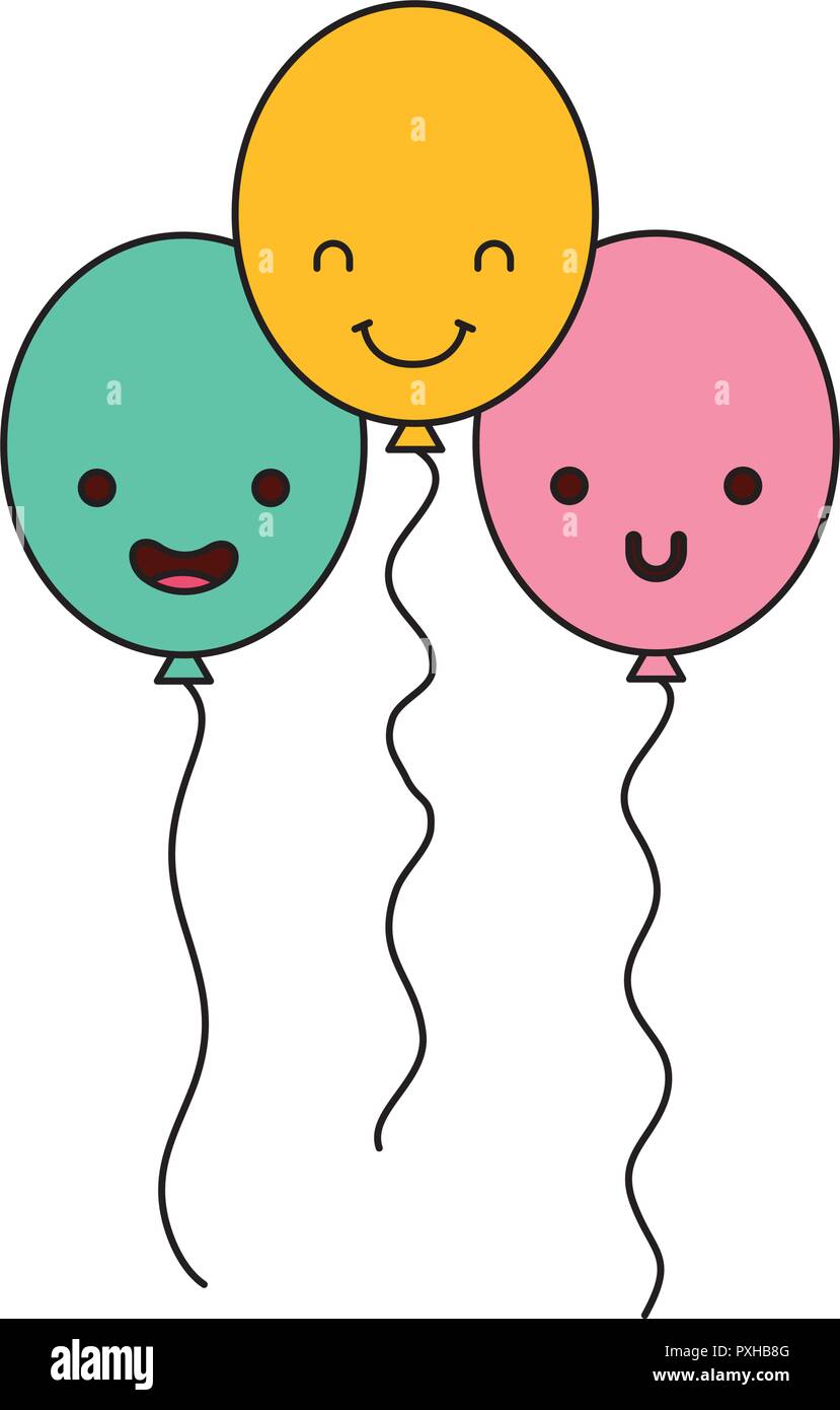 Birthday kawaii Stock Vector Images - Alamy