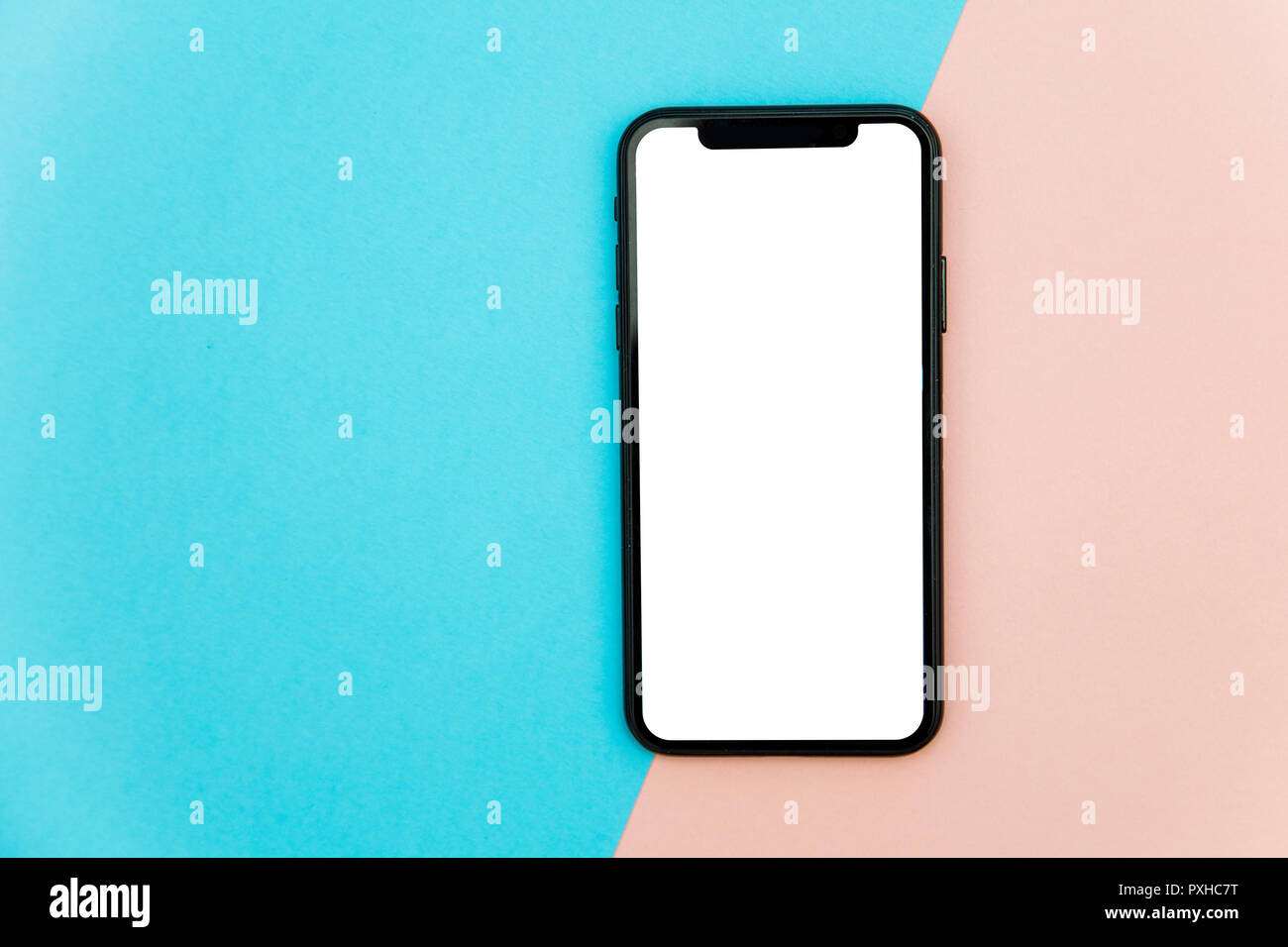 Front view of a modern frameless smartphone screen Stock Photo - Alamy
