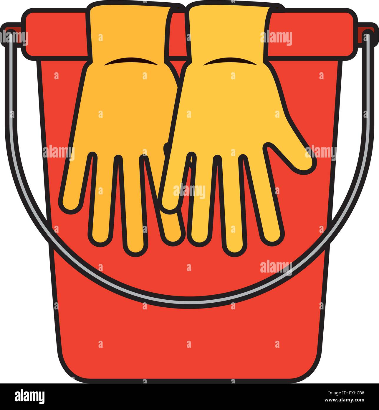 Professional cleaning service wet mop Stock Vector Images - Alamy