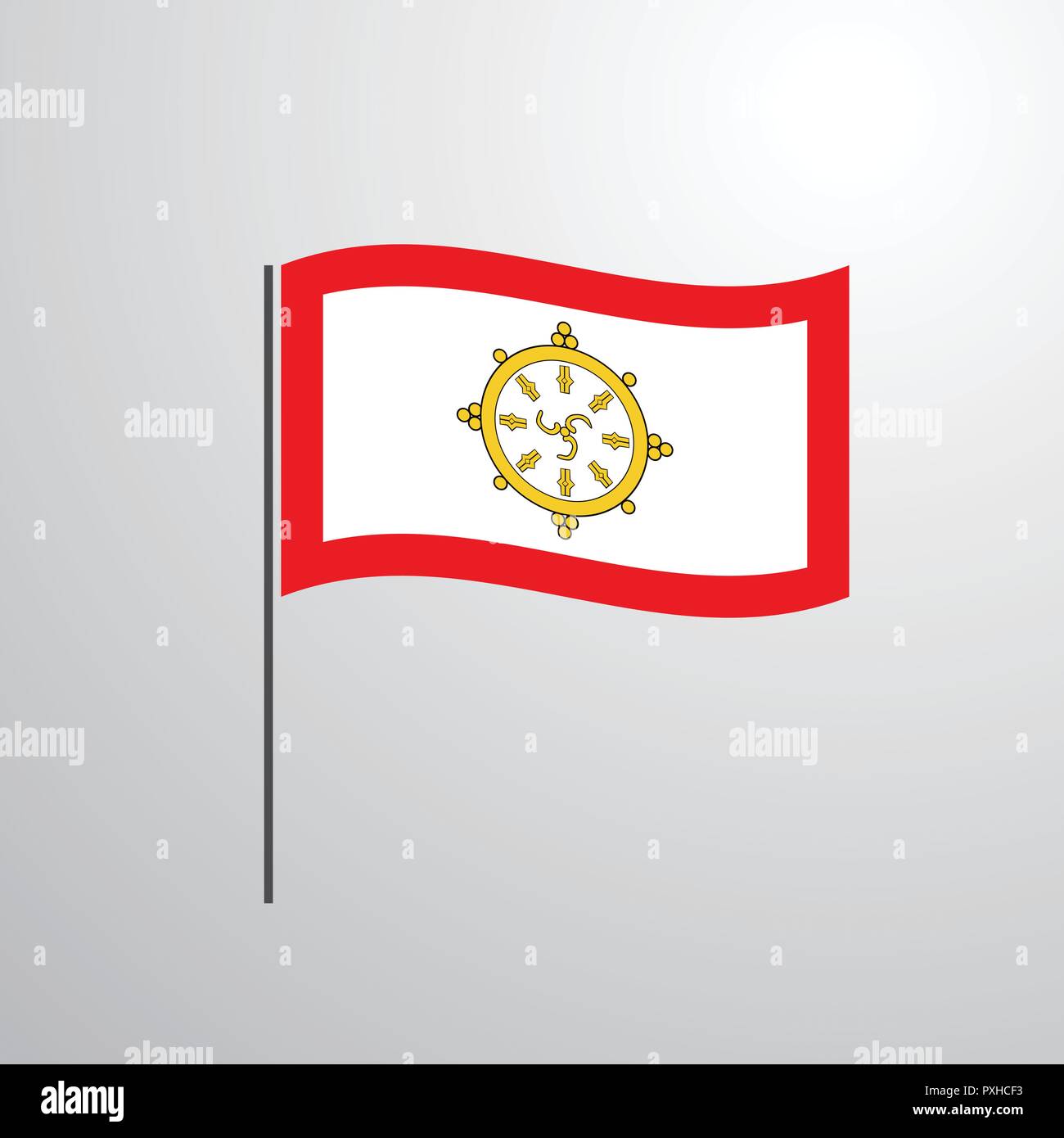 Sikkim flag Stock Vector Images - Alamy