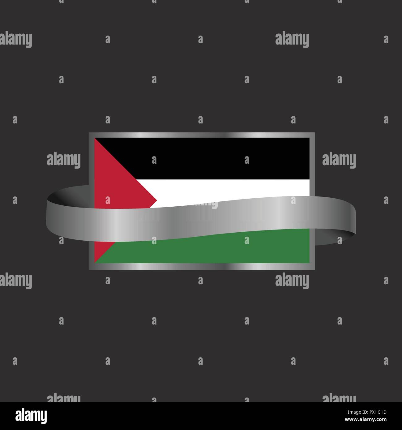Palestine ribbon Stock Vector Images - Alamy
