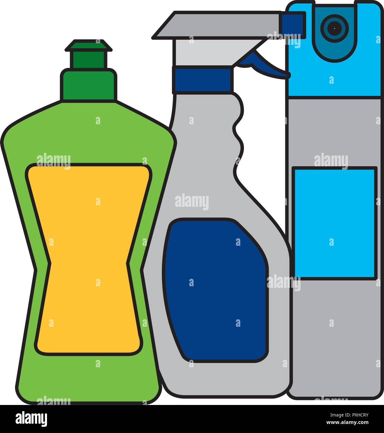 Cleaner cleaning cart Stock Vector Images - Alamy