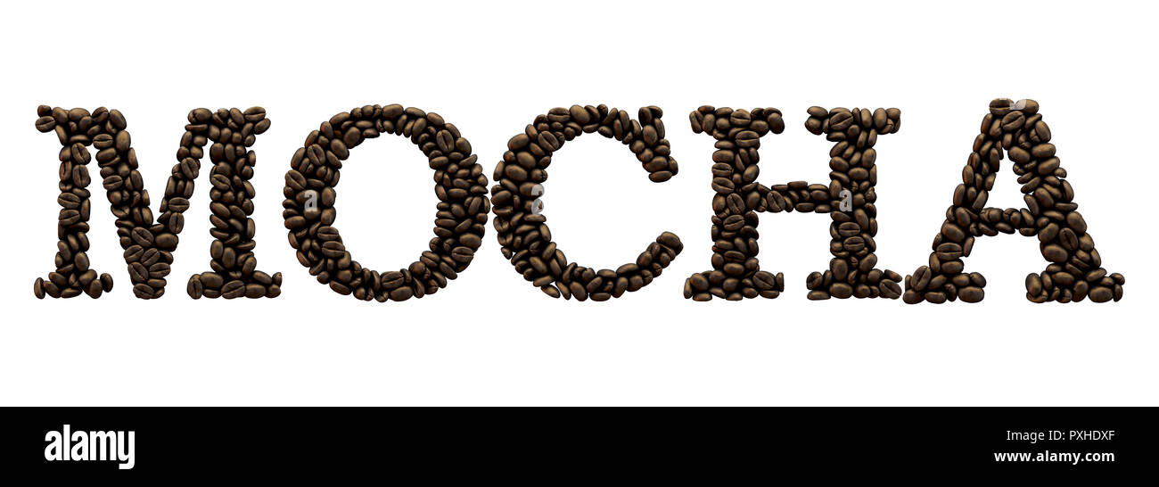 Word coffee made letters Cut Out Stock Images & Pictures - Alamy