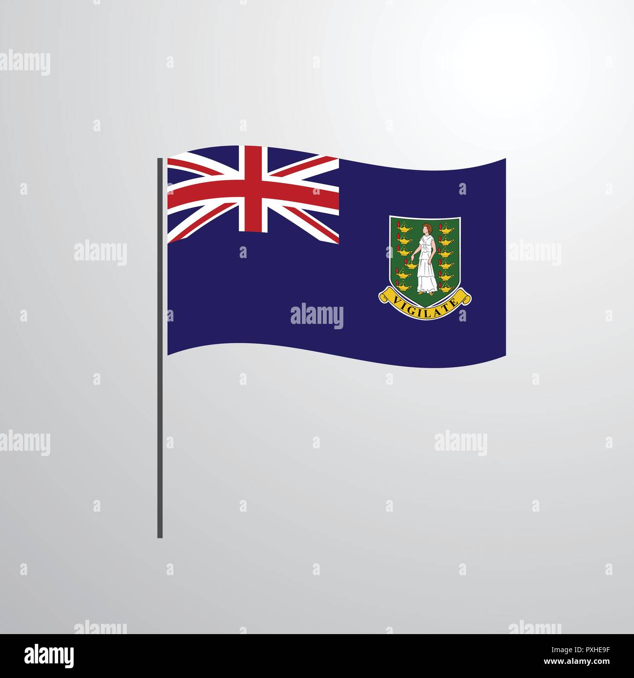 Union jack flag pole Stock Vector Images - Alamy