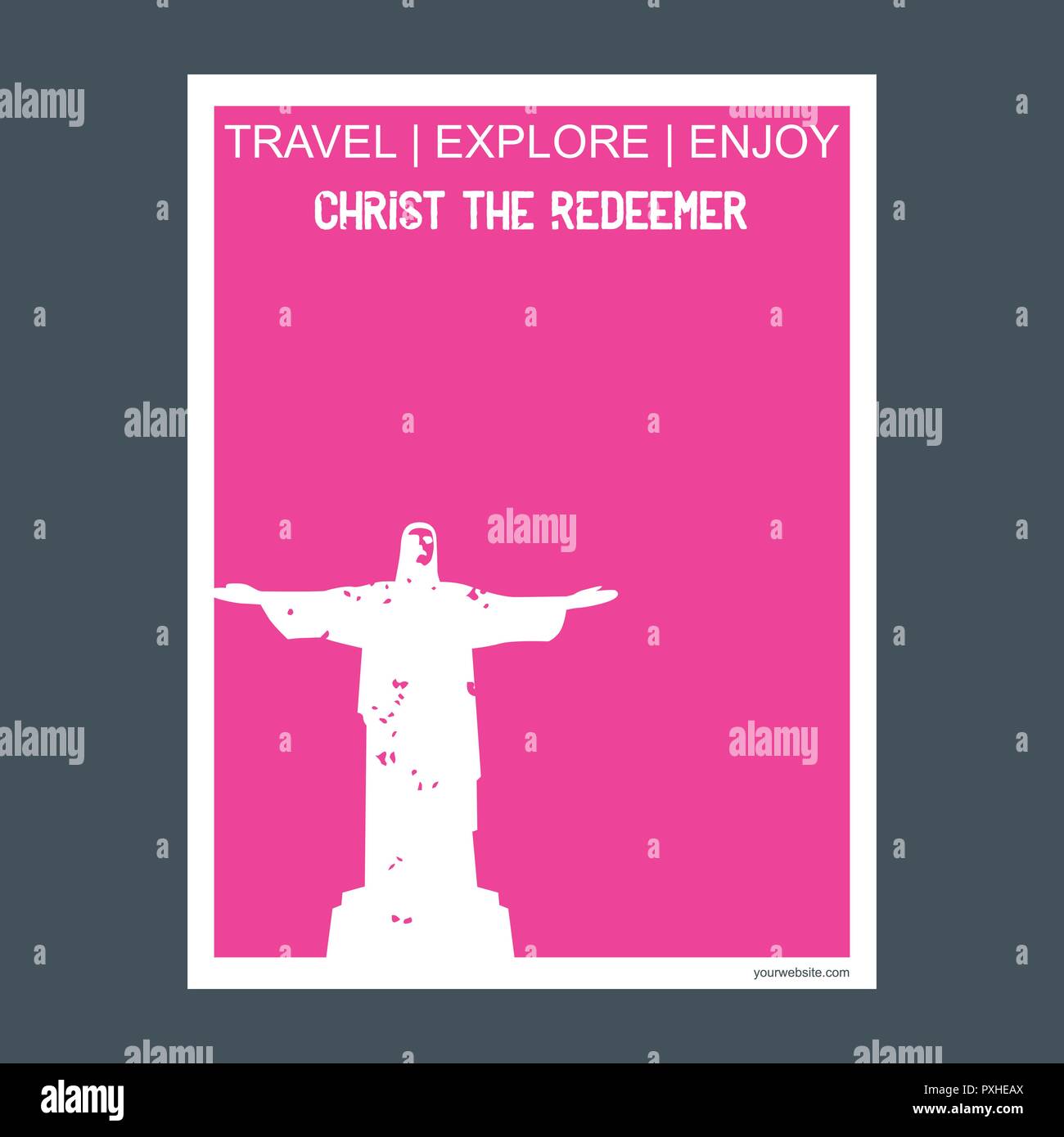 Christ The Redeemer Rio de Janeiro, Brazil monument landmark brochure ...