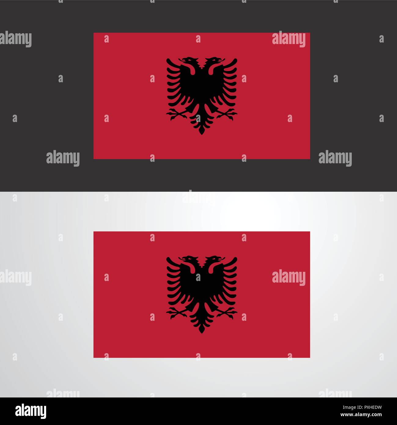 Albanian flag waving Stock Vector Images - Alamy