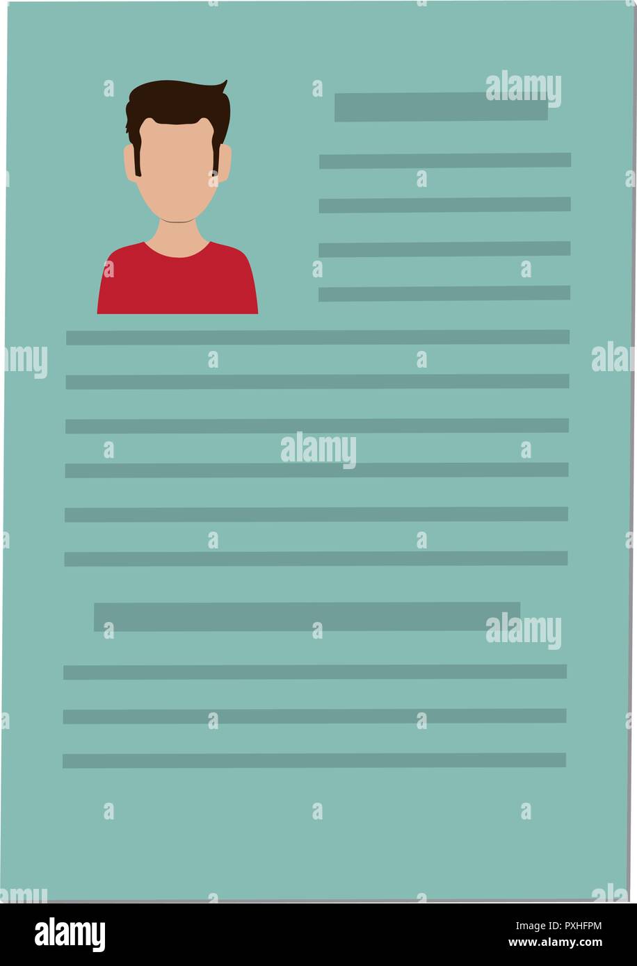 curriculum vitae paper document vector illustration design Stock Vector ...