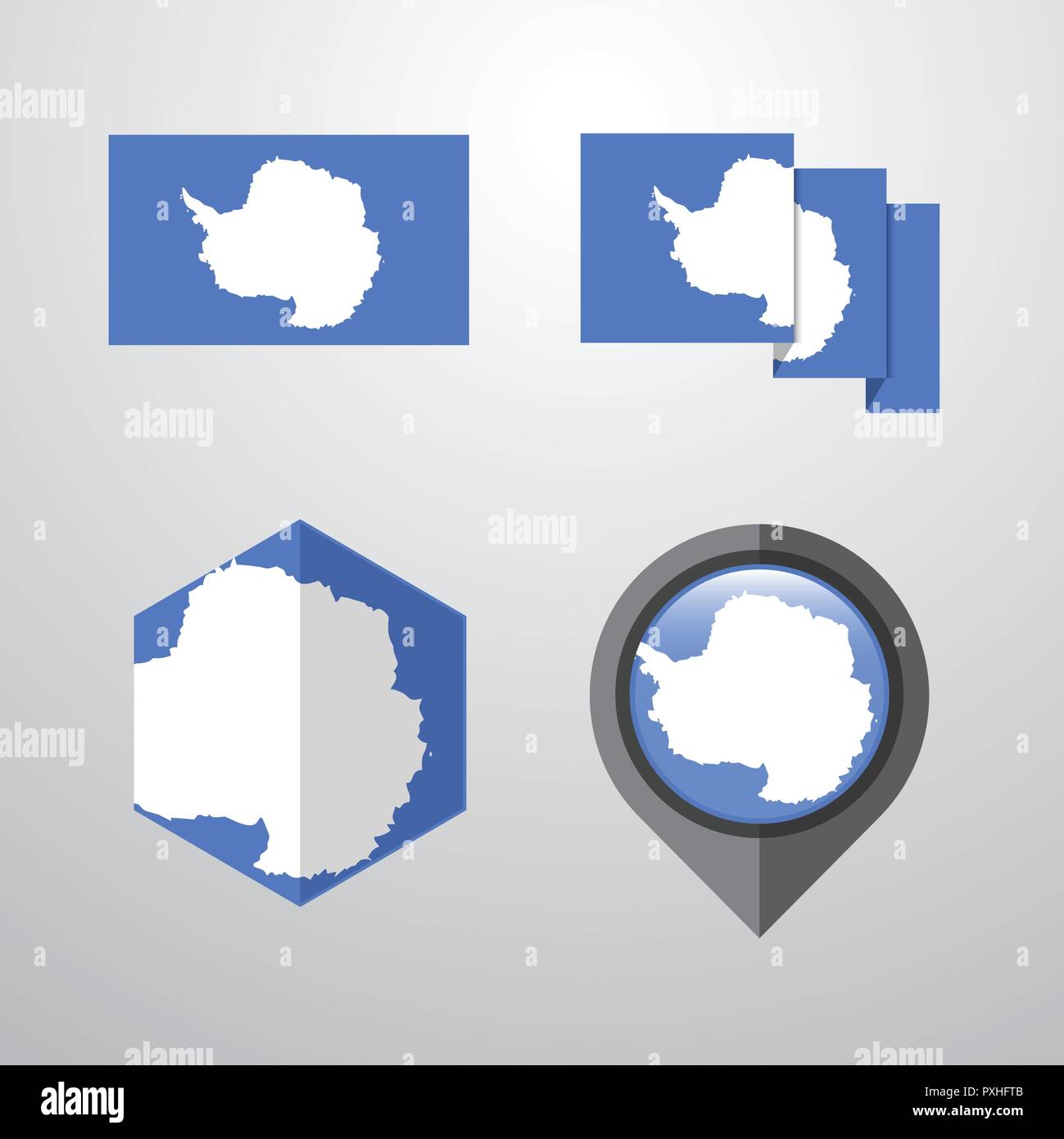 Antarctica flag design set vector Stock Vector Image & Art - Alamy