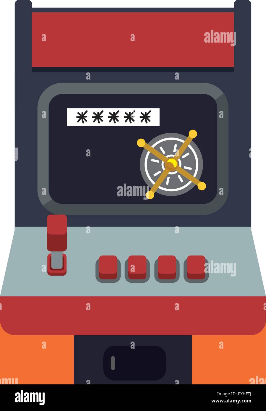 retro video game machine vector illustration design Stock Vector Image ...
