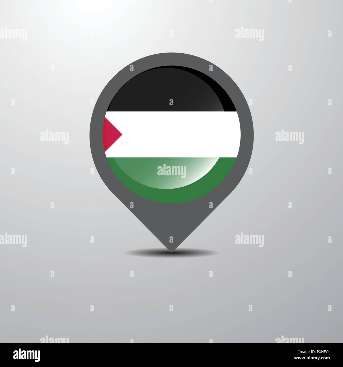 Palestine location icon hi-res stock photography and images - Alamy