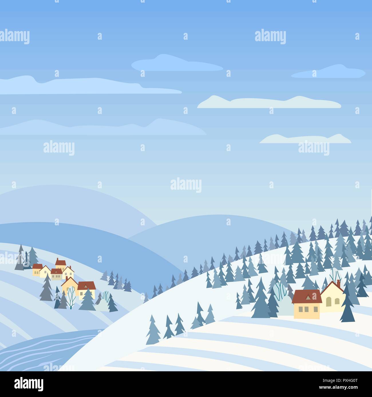 Open country field Stock Vector Images - Alamy