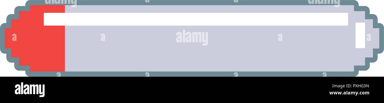 pixel video game energy bar vector illustration Stock Vector Image ...