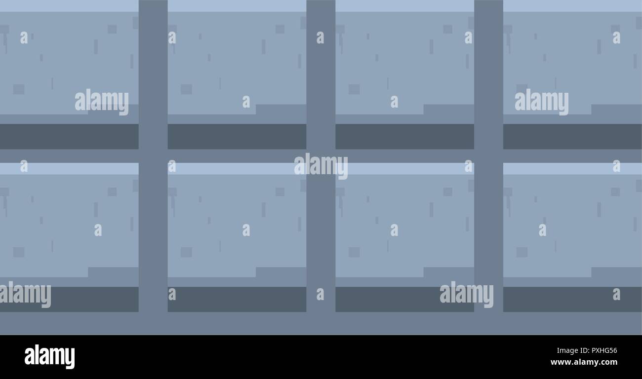 pixel video game wall steel vector illustration Stock Vector Image ...