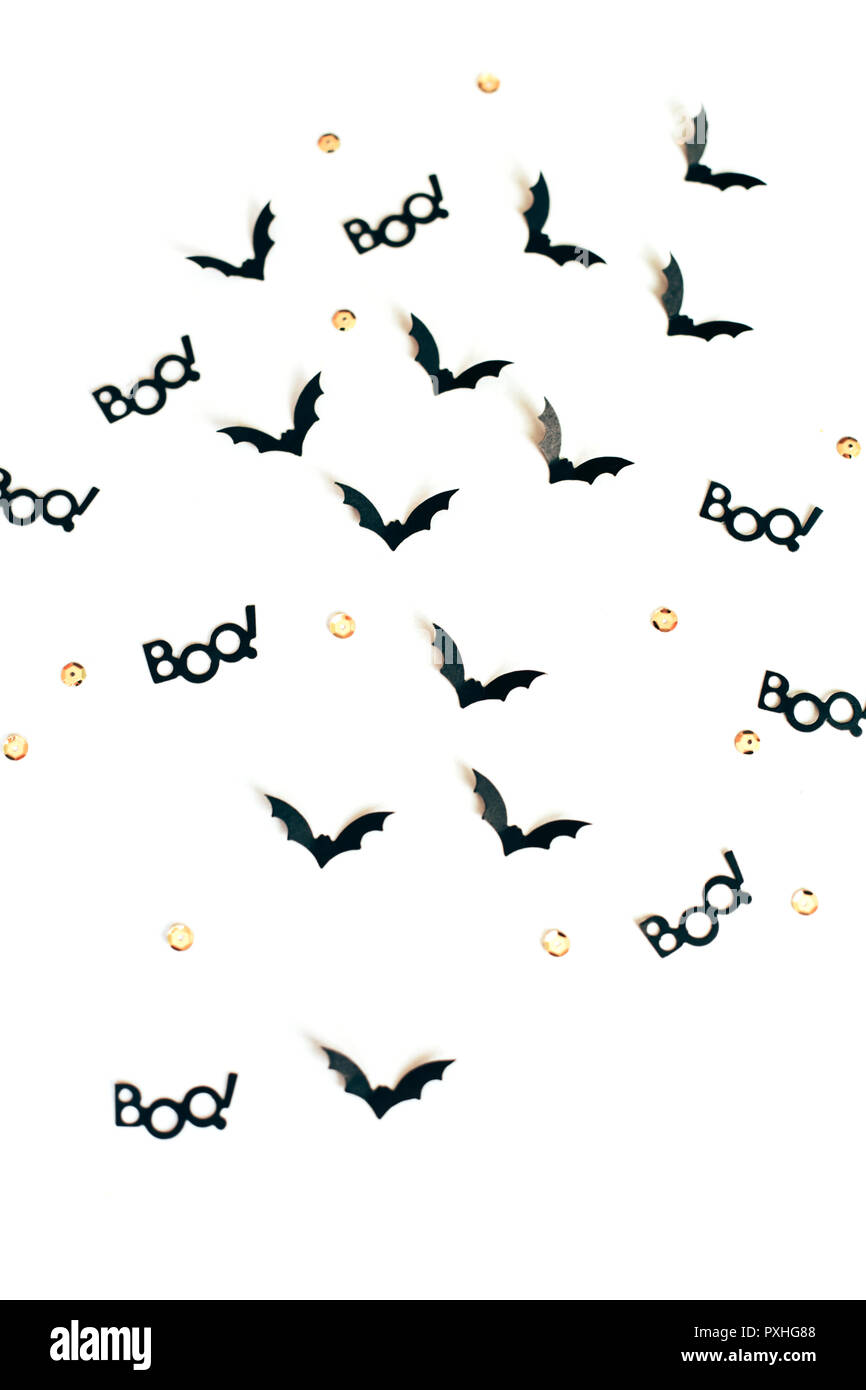 Flat lay pattern halloween Cut Out Stock Images & Pictures - Alamy