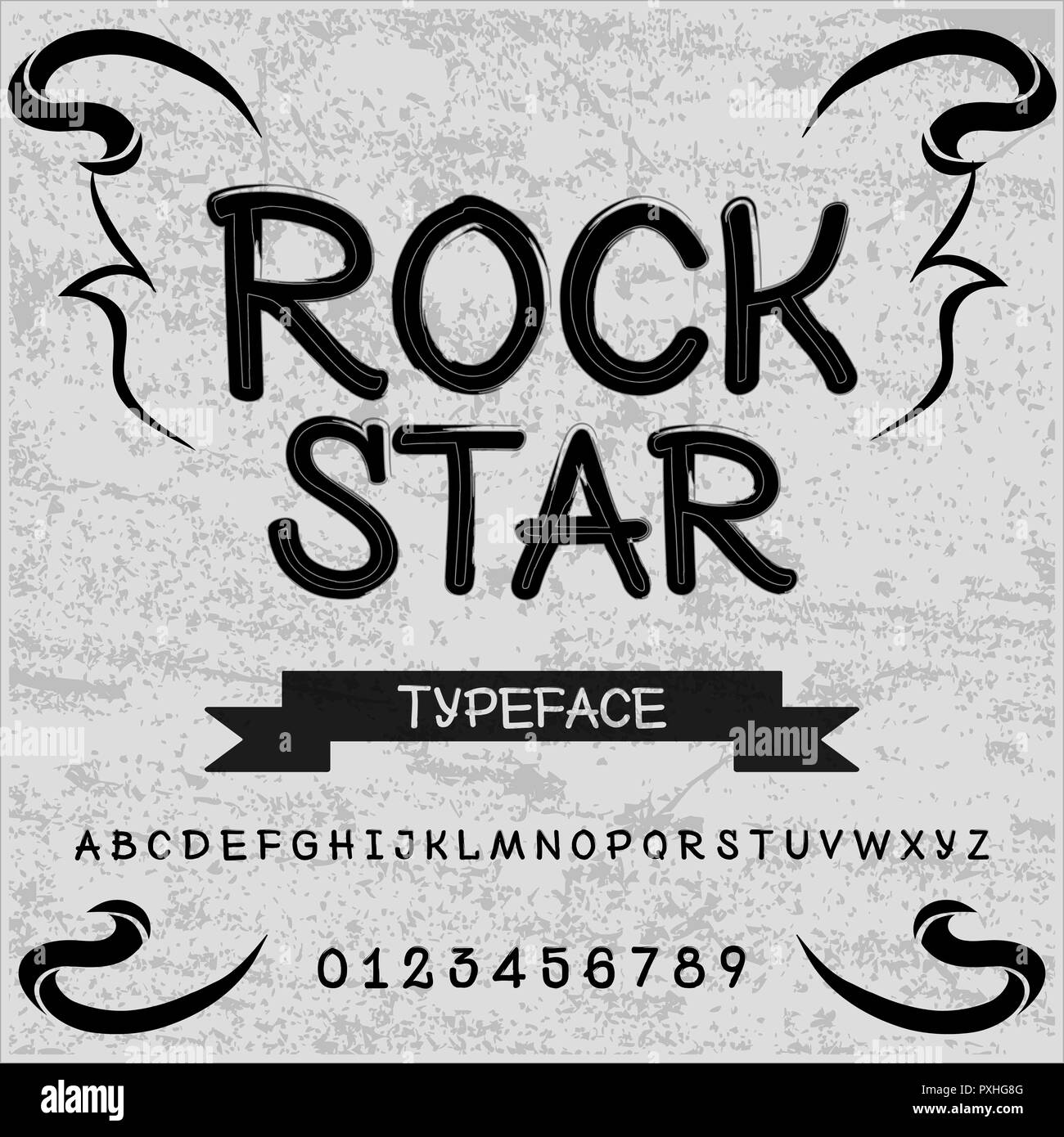 Handcrafted font hi-res stock photography and images - Alamy