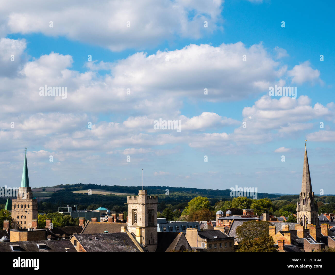 St Peters College, and Wesley Memorial Methodist Church, in Oxford ...