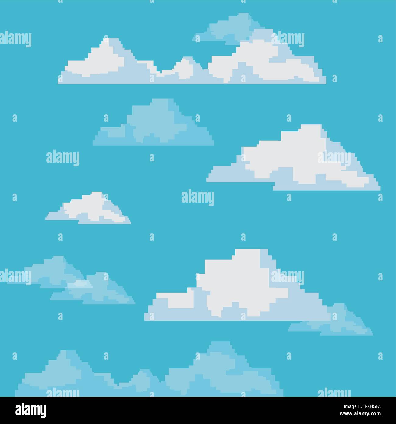 screen level video game pixel vector illustration Stock Vector Image ...