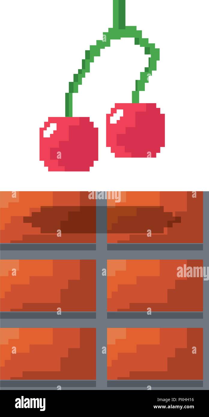 8 bit cherry hi-res stock photography and images - Alamy