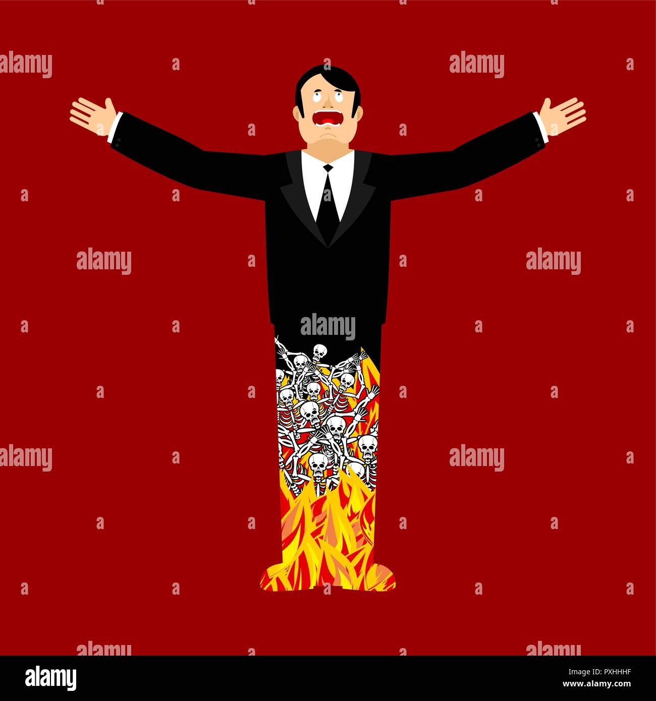 Feet flames Stock Vector Images - Alamy