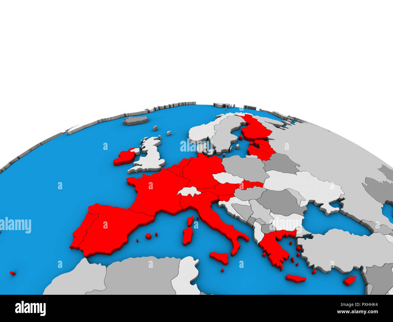 Euro members political map hi-res stock photography and images - Alamy
