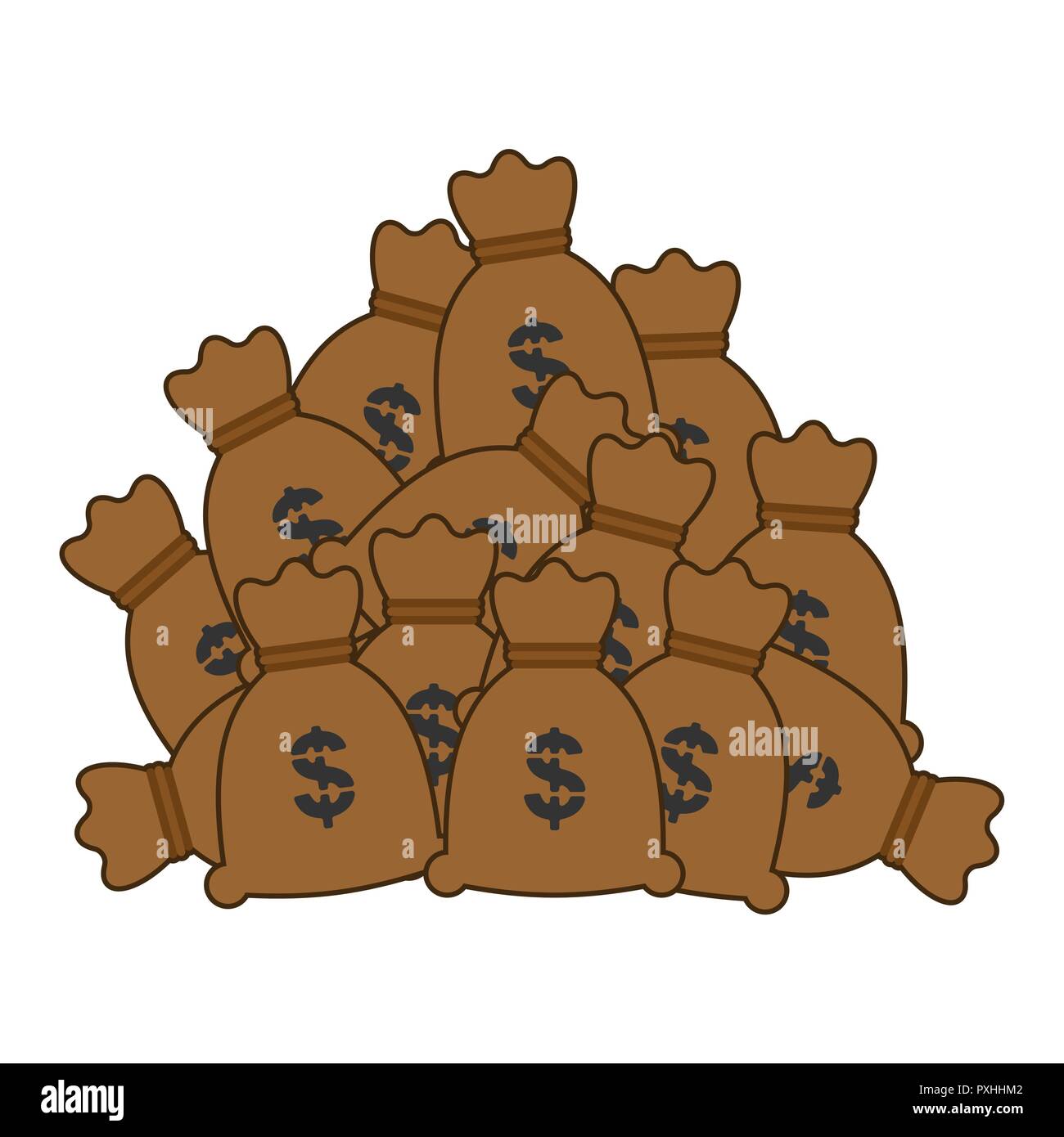 Bunch of money Stock Vector Images - Alamy