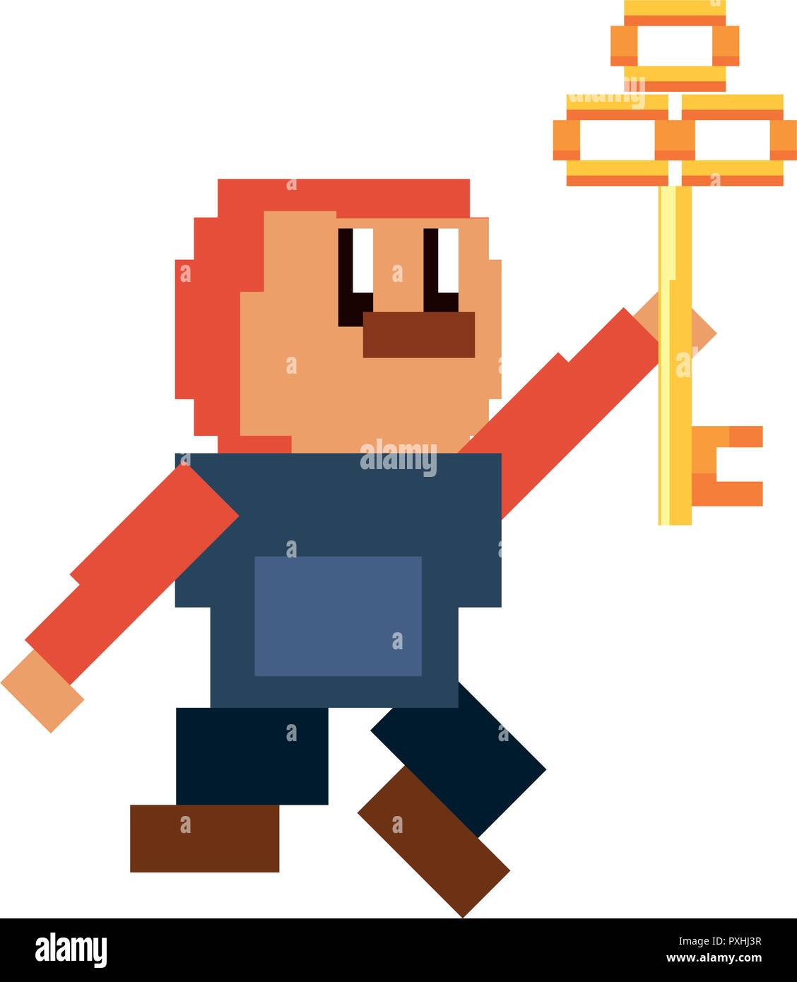 Old arcade game character Cut Out Stock Images & Pictures - Alamy