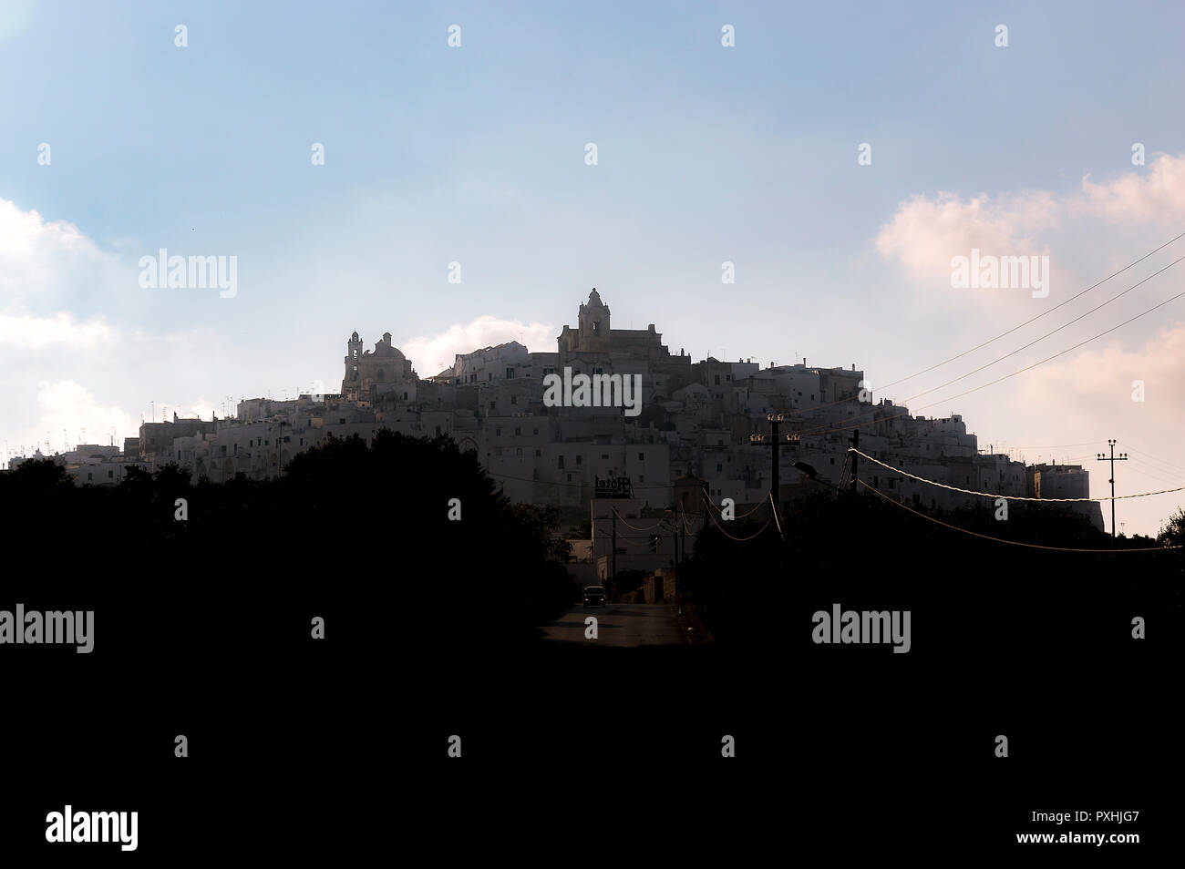 Ostuni silhouette hi-res stock photography and images - Alamy