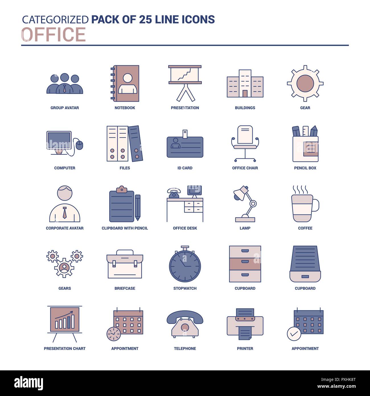 Vintage office printer Stock Vector Images - Alamy