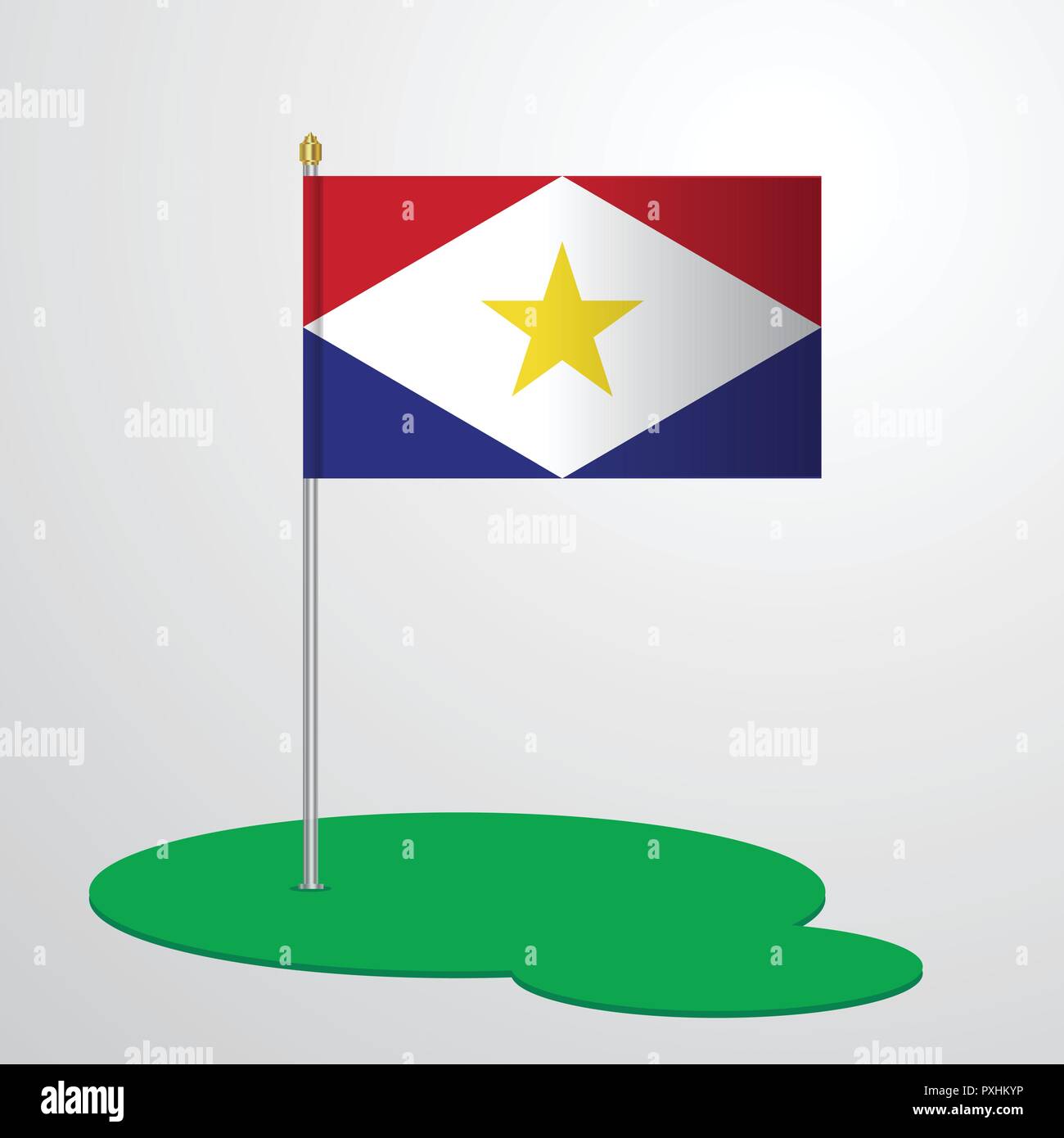 Flag of saba island Stock Vector Images - Alamy