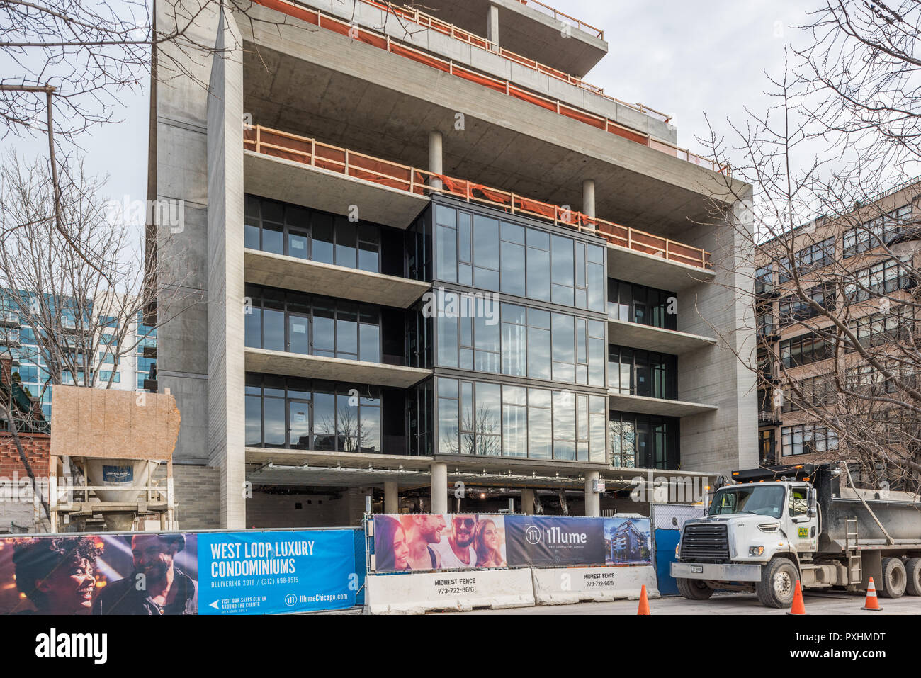 Residential building in the West Loop neighborhood Stock Photo - Alamy