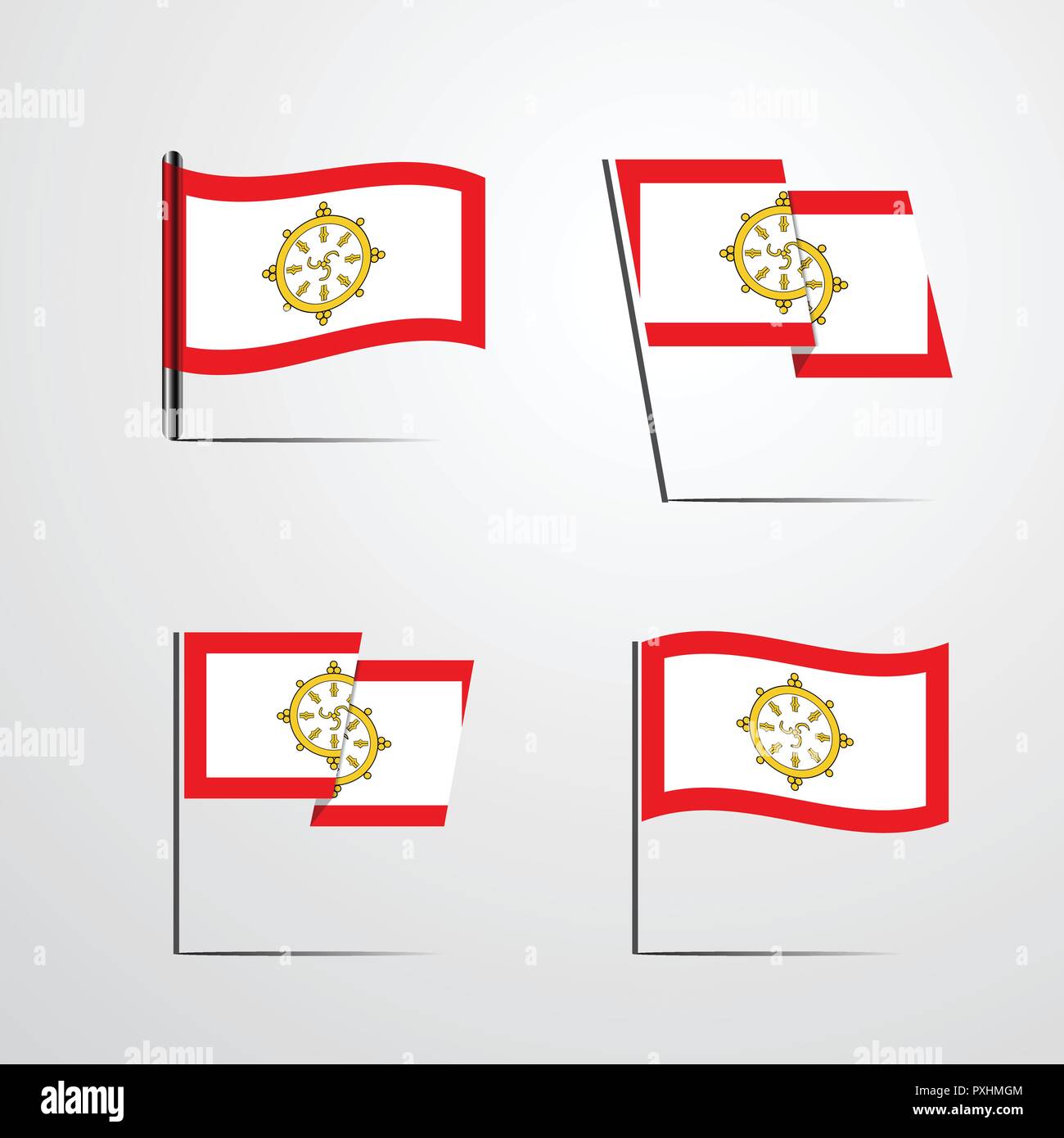 Sikkim flag Stock Vector Images - Alamy