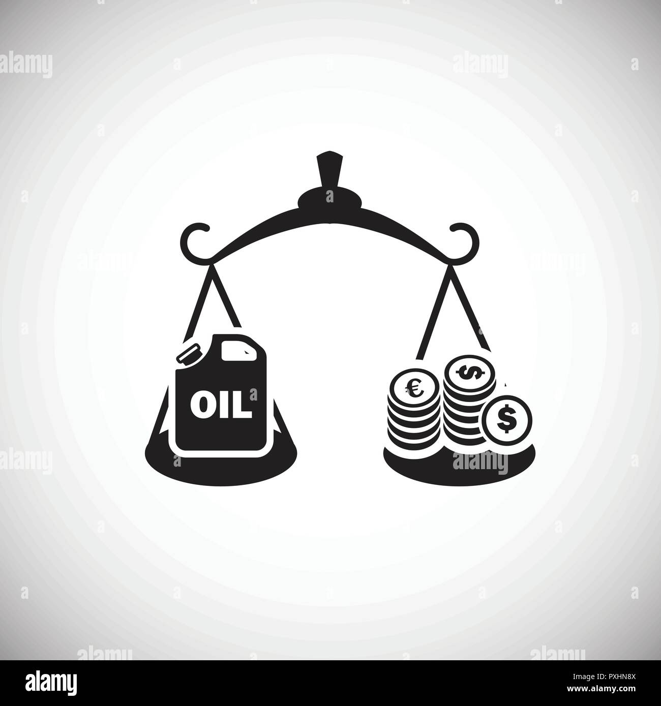 Oil rate scales on white background Stock Vector Image & Art - Alamy