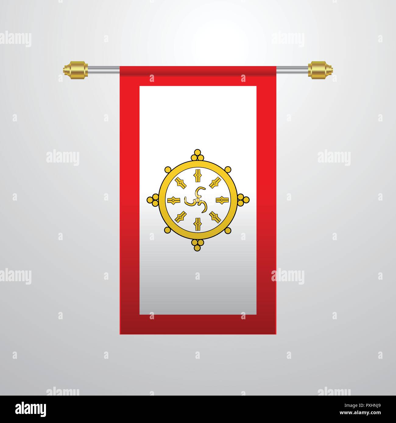 Sikkim flag Stock Vector Images - Alamy