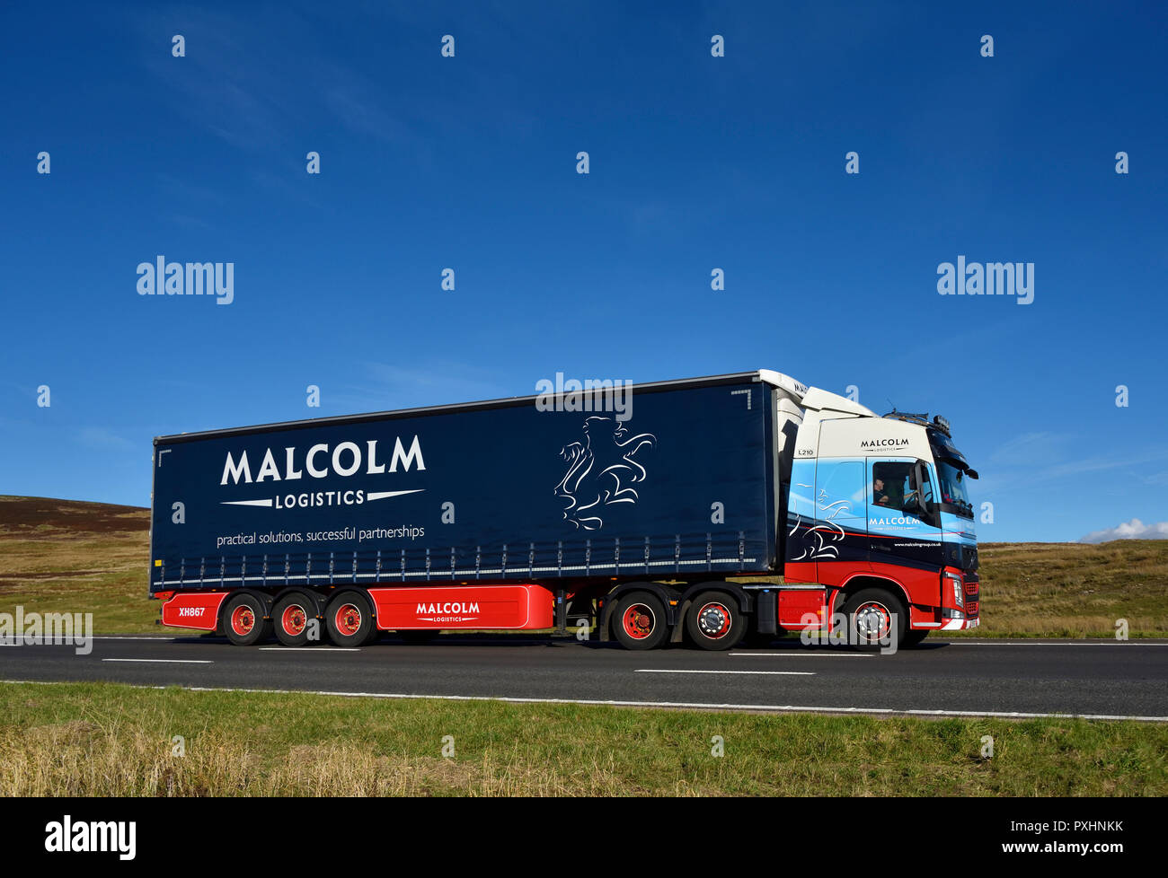 Malcolm Logistics HGV. M6 motorway Southbound carriageway, Shap ...
