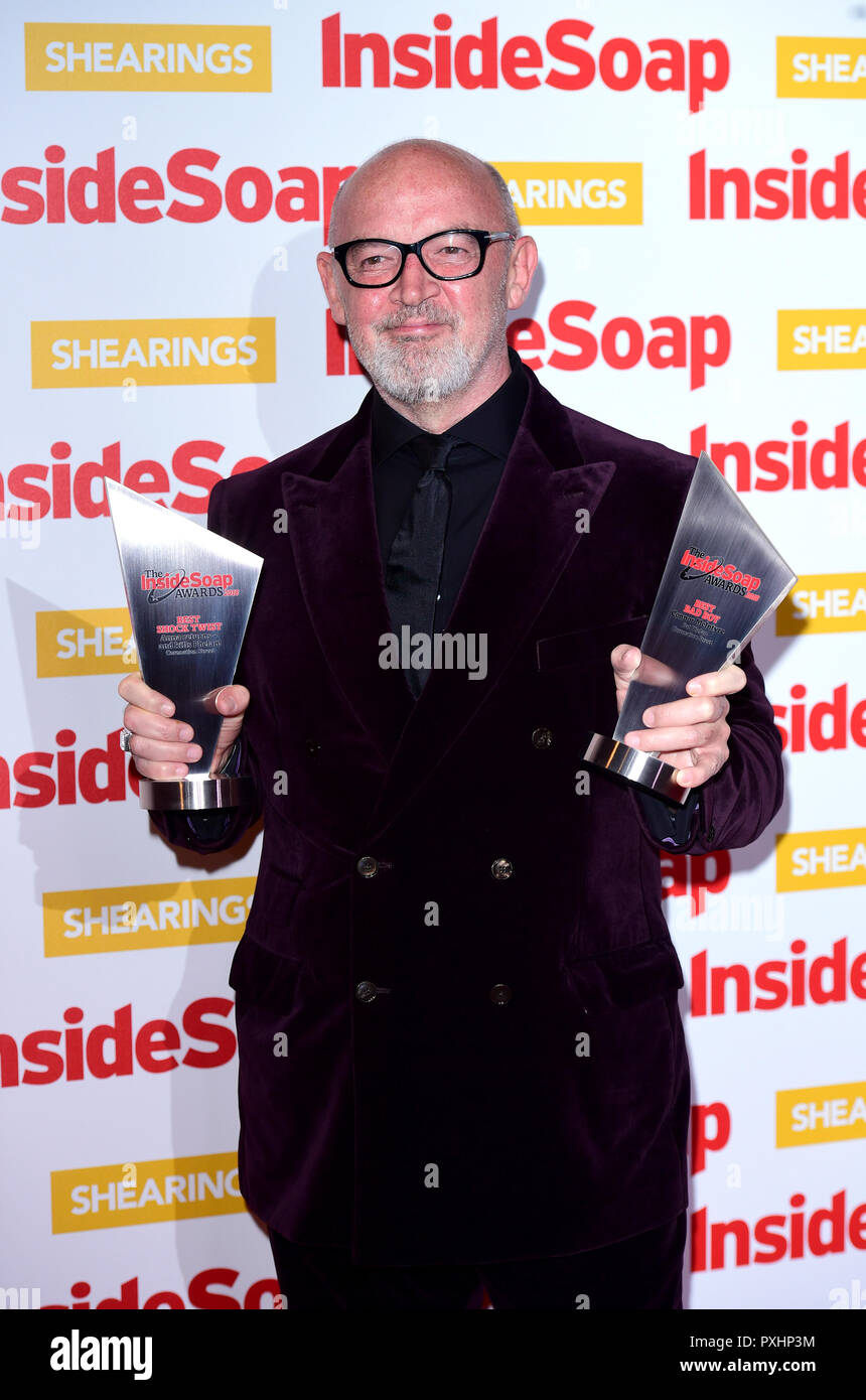 Connor McIntyre with his Best Shock Twist and Best Bad Boy awards ...