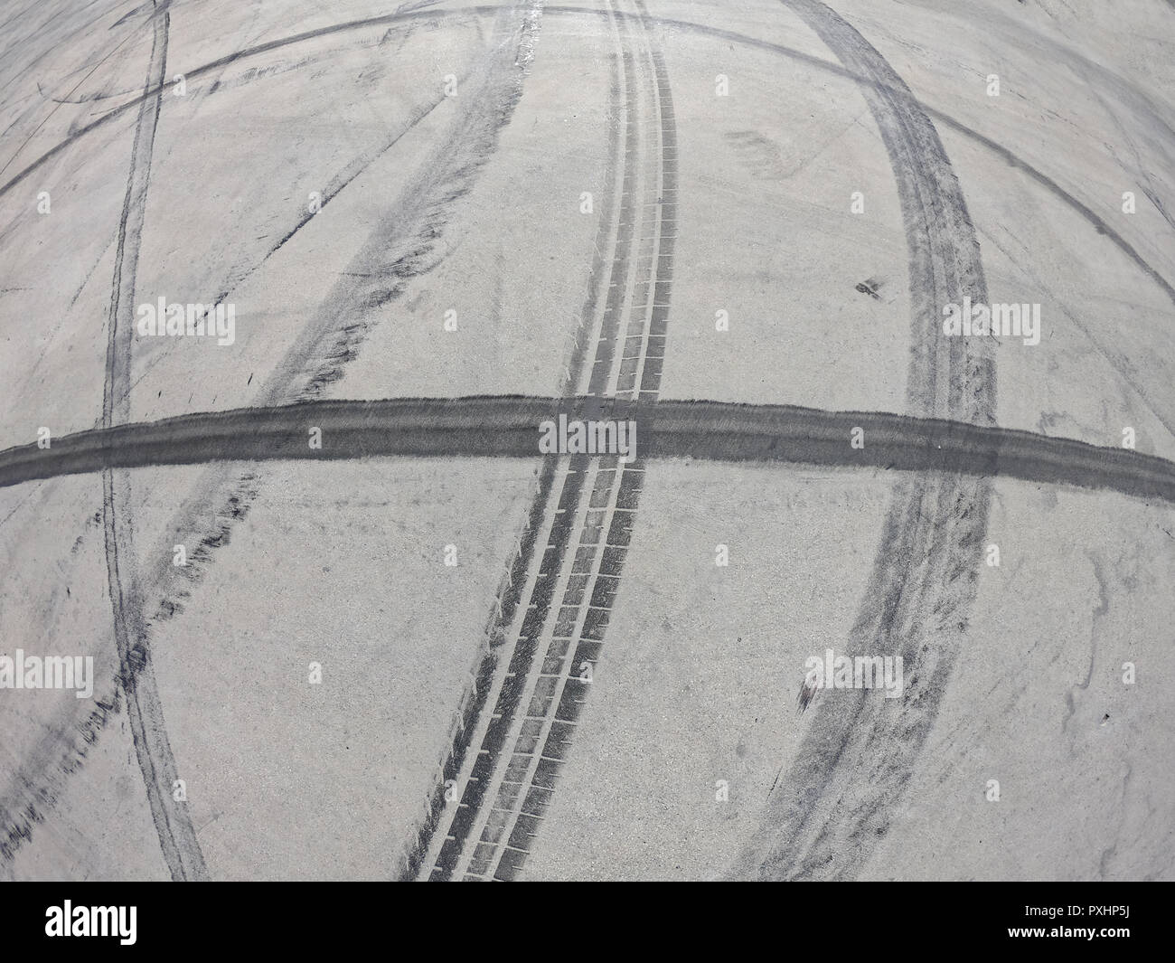 Tire marks on concrete hi-res stock photography and images - Alamy