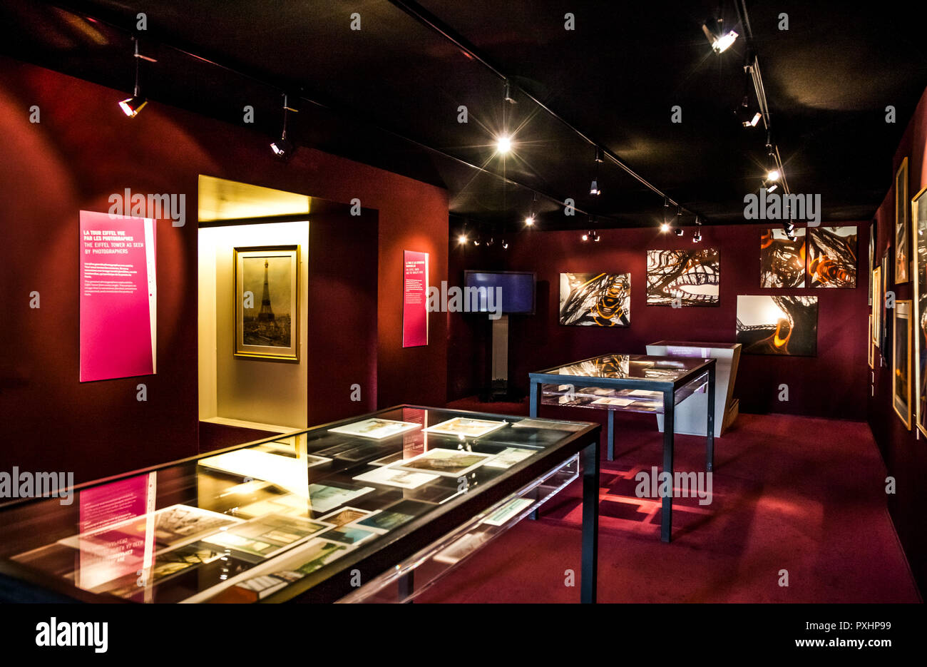 France paris eiffel tower elevator hi-res stock photography and images ...