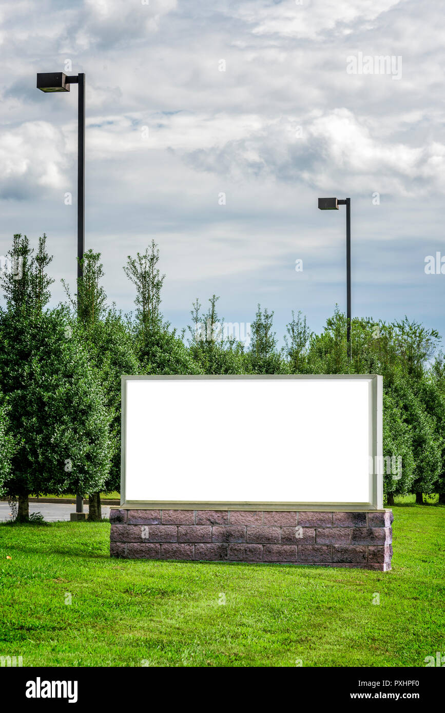 White rectangular sign hi-res stock photography and images - Alamy