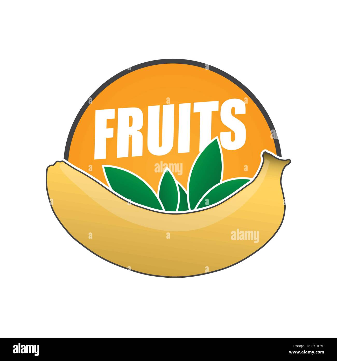 logo fruit, natural product and healthy food Stock Vector Image & Art ...