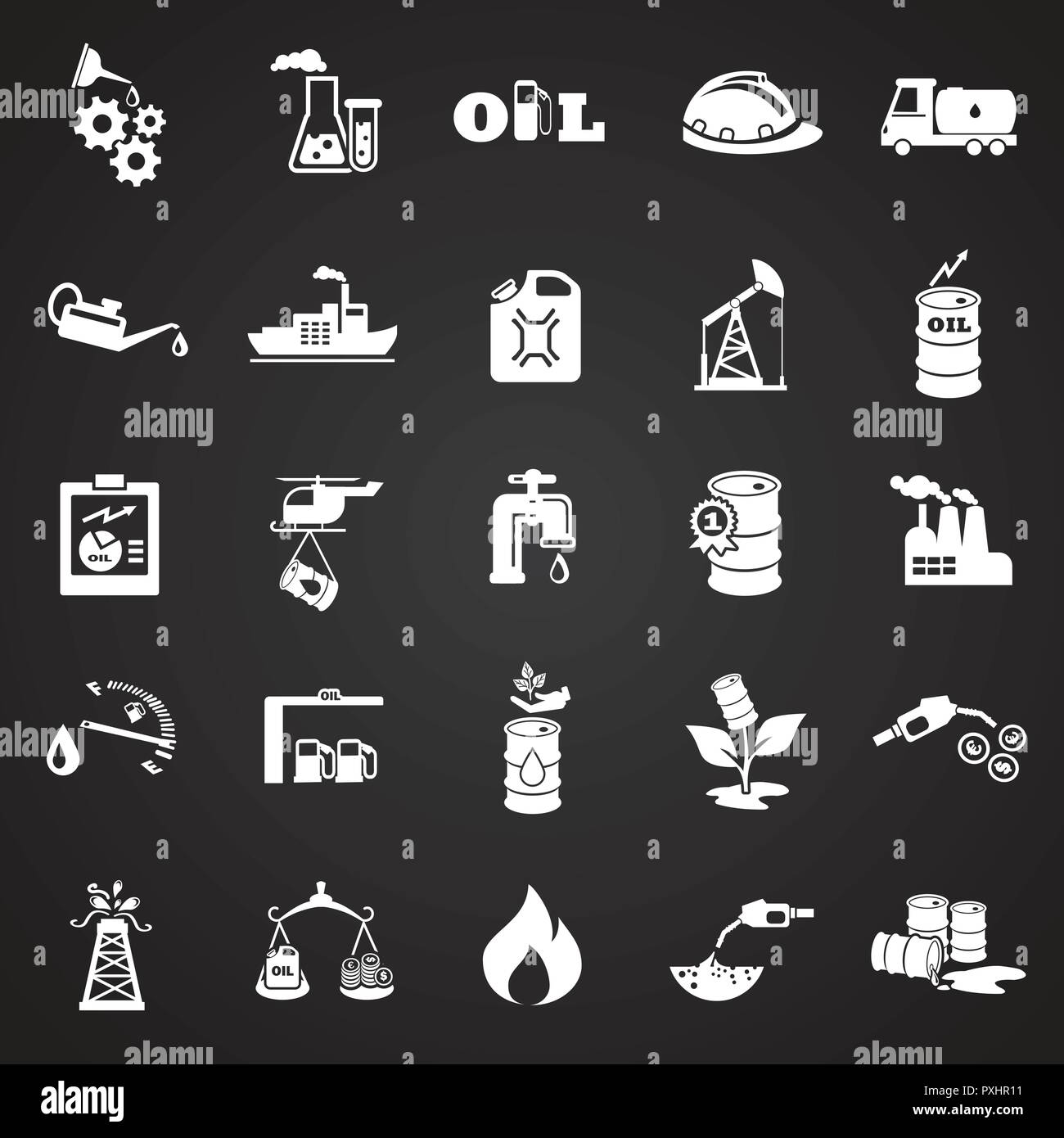 Car lubricant on black Stock Vector Images - Alamy