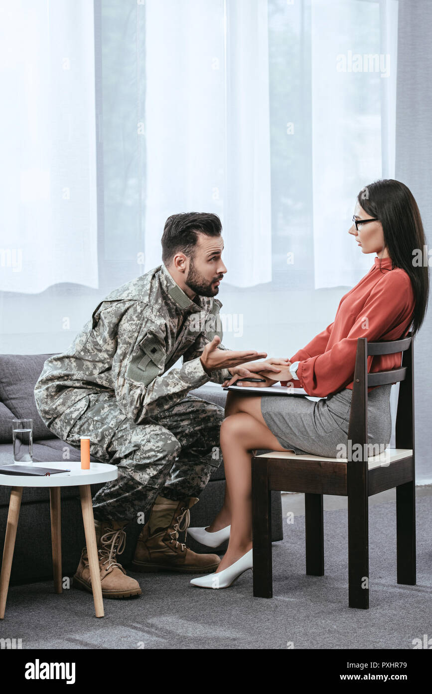 Angry female soldier hi-res stock photography and images - Alamy