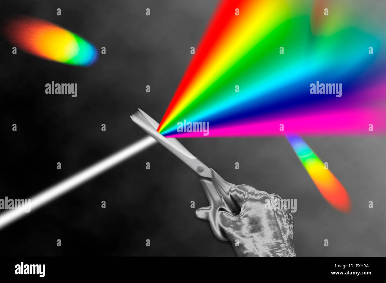 Light spectrum of colours hi-res stock photography and images - Alamy
