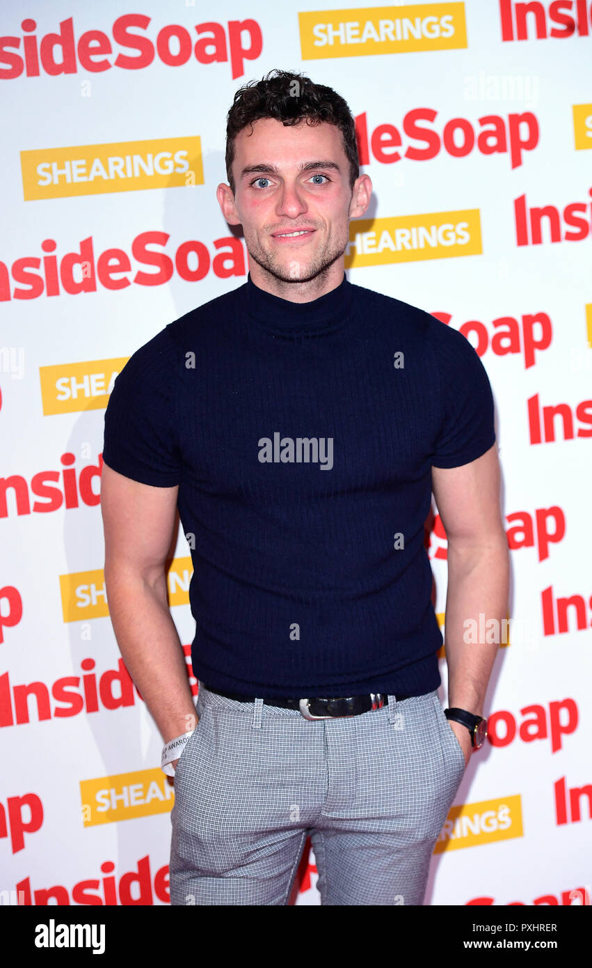 Luke Jerdy attending the Inside Soap Awards 2018 held at 100 Wardour ...