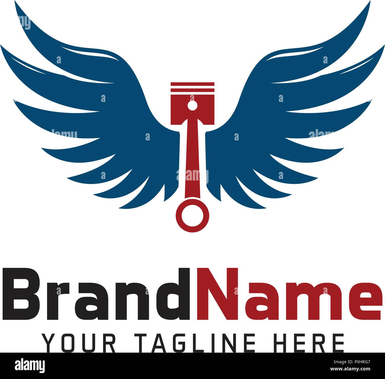 Biker emblem piston Stock Vector Images - Alamy