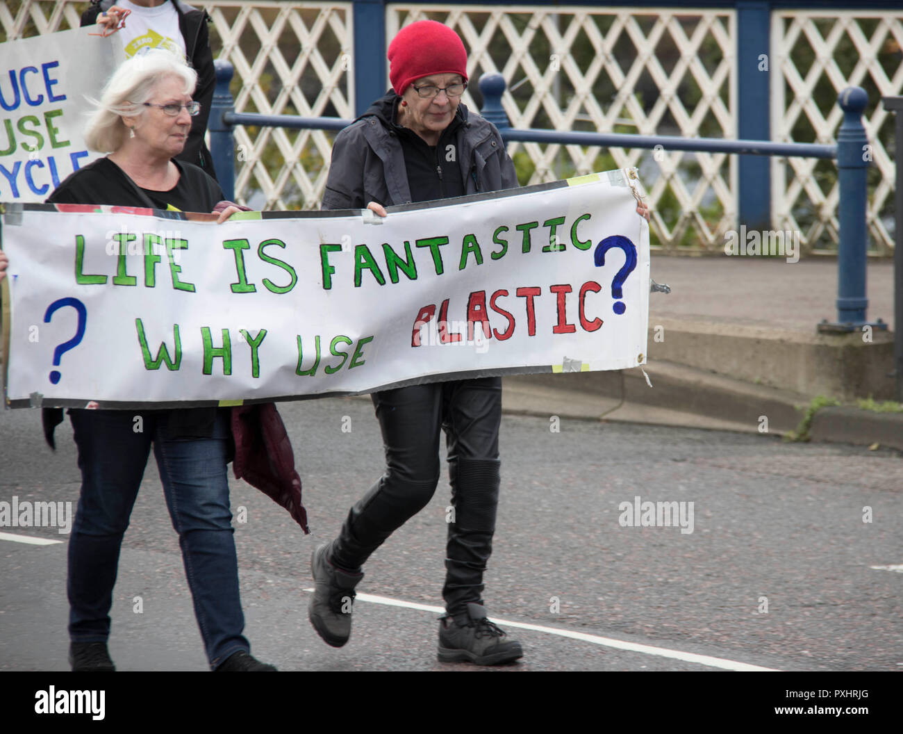Plastic waste protest hi-res stock photography and images - Alamy