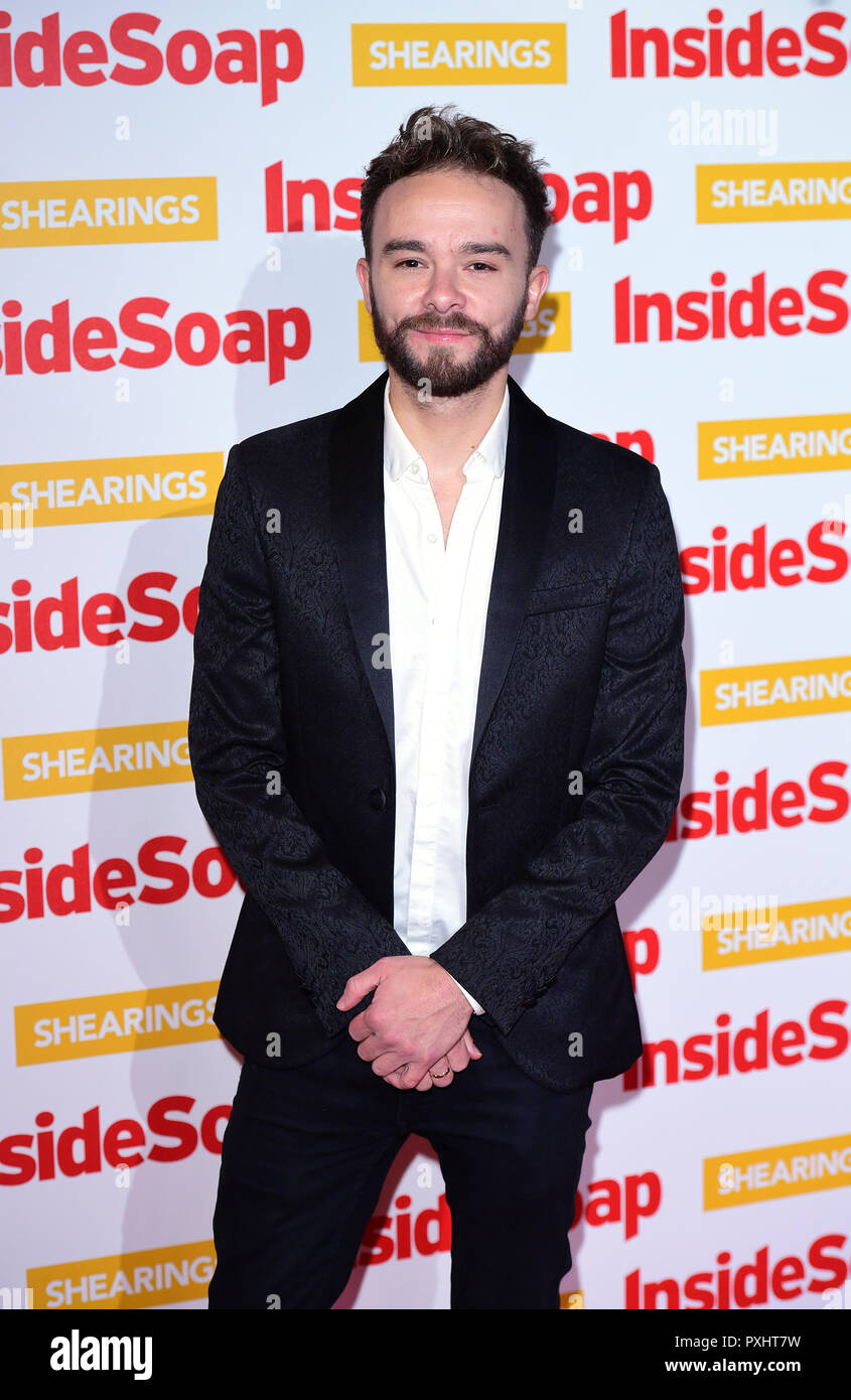 Jack P. Shepherd attending the Inside Soap Awards 2018 held at 100 ...