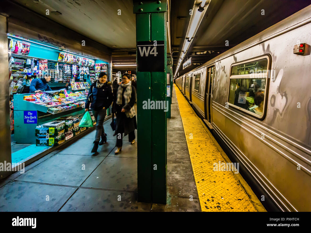 West Fourth Street – Washington Square Subway Station Manhattan New York, New York, USA Stock ...